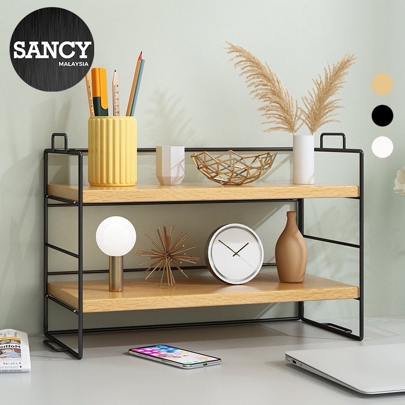 SANCY 2 Layers Desktop Racks Desks Storage Offices Dormitory Study ...