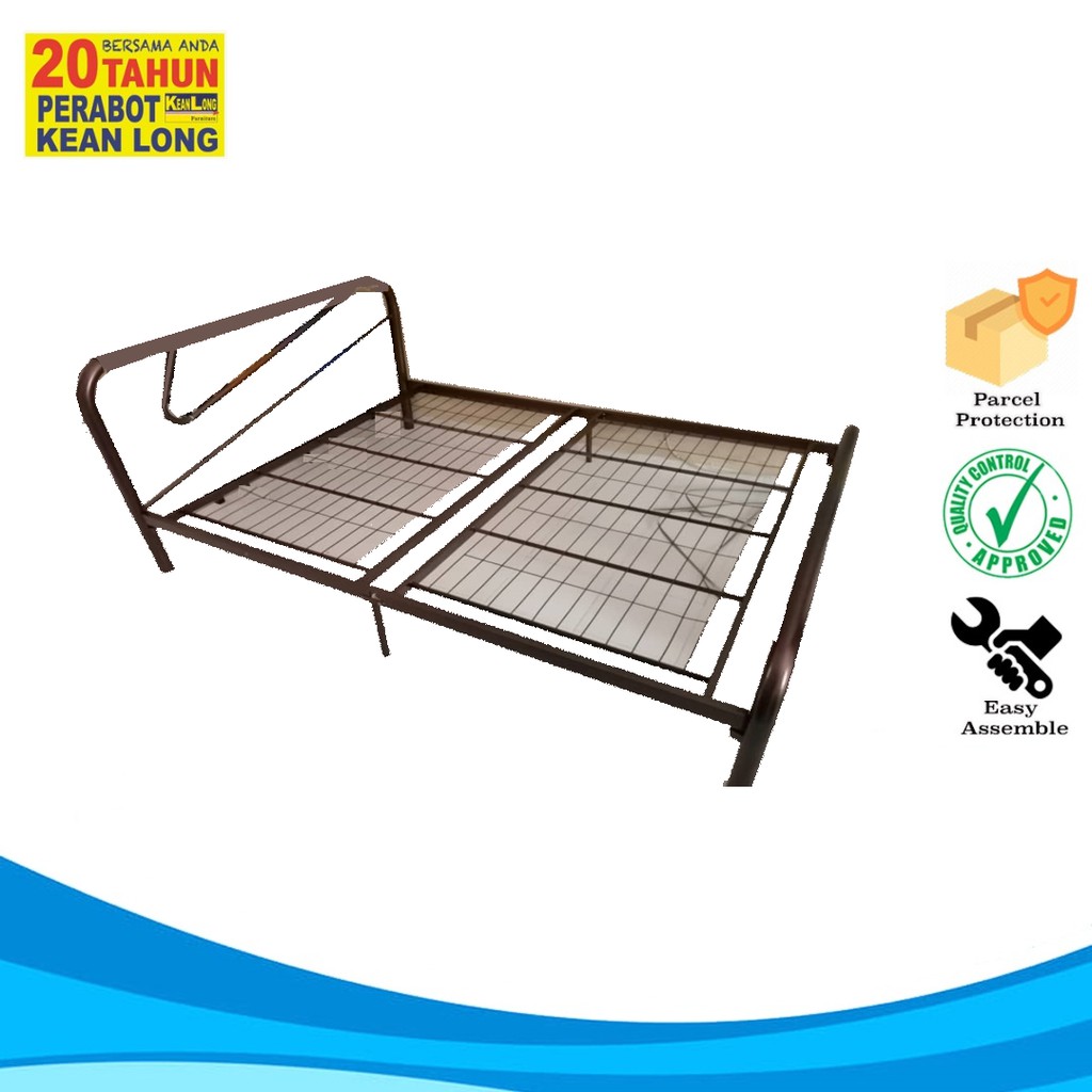 KLSB Powder Coat Metal Queen Size Bed Frame / Katil Besi /Queen Size ...