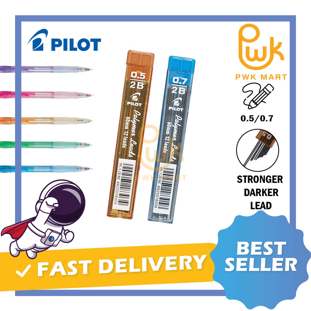 Pilot Polymer Pencil Leads 2B (0.5/0.7) (for all Mechanical pencil ...