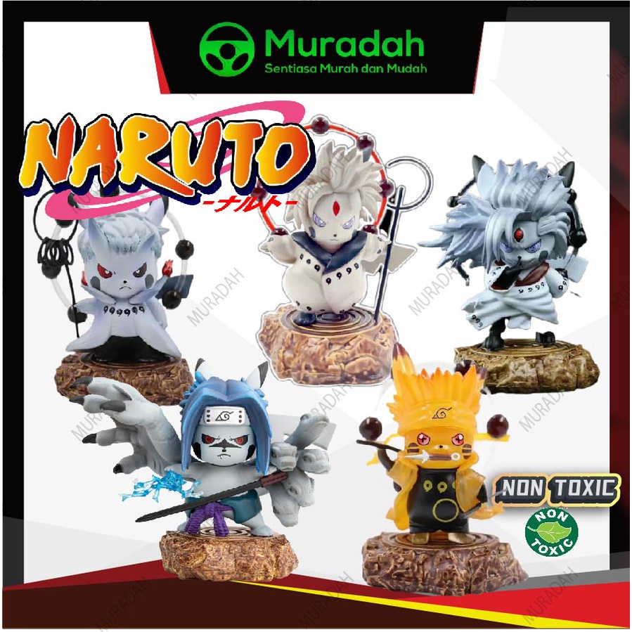Anime Figures Pokemon Naruto Pikachu Cosplay curse seal Sasuke six ...