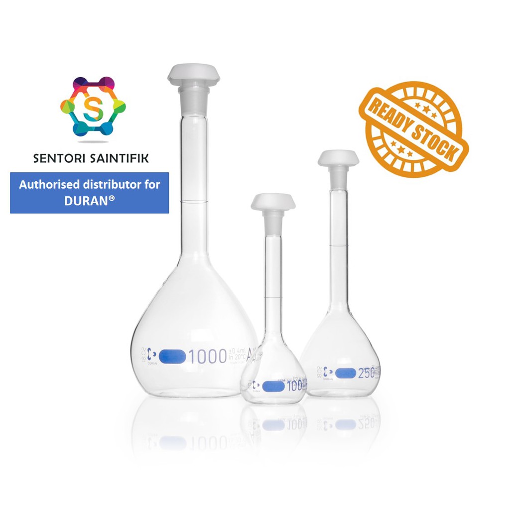 [READY STOCK] DURAN 5L Volumetric Flask Class A | Shopee Malaysia