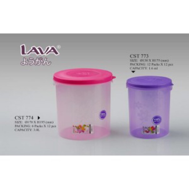 LAVA ROUND FOOD CONTAINER/Tupperware's AIR TIGHT | Shopee Malaysia