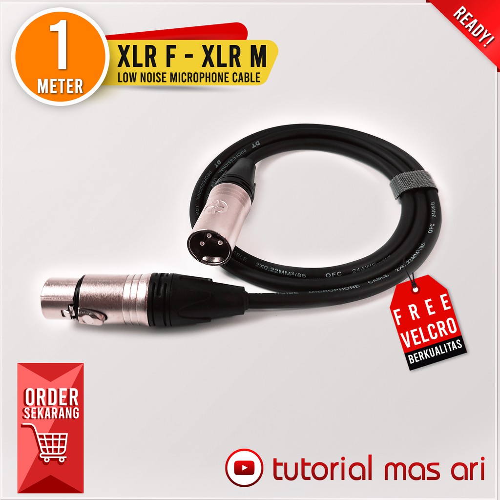 Xlr-xlr Microphone Cable 1M Meters | Clear Without Noise | For To Mixer ...