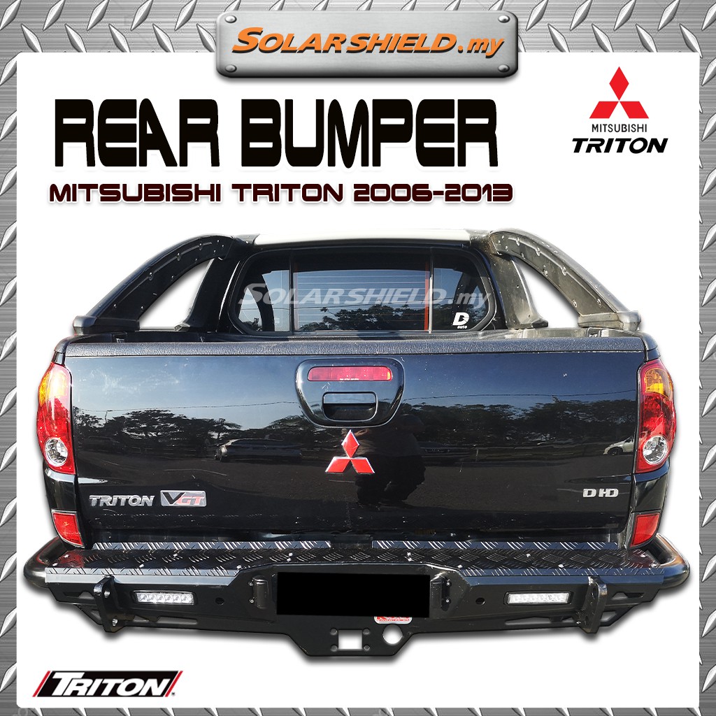 Mitsubishi Triton 2006-2013 Rear Heavy Duty Bumper 4X4 Rear Bumper ...
