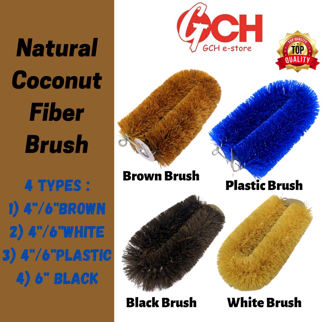 💦Natural Coco Brush / Cleaning Brush / Coconut Fiber Abalone Brush ...