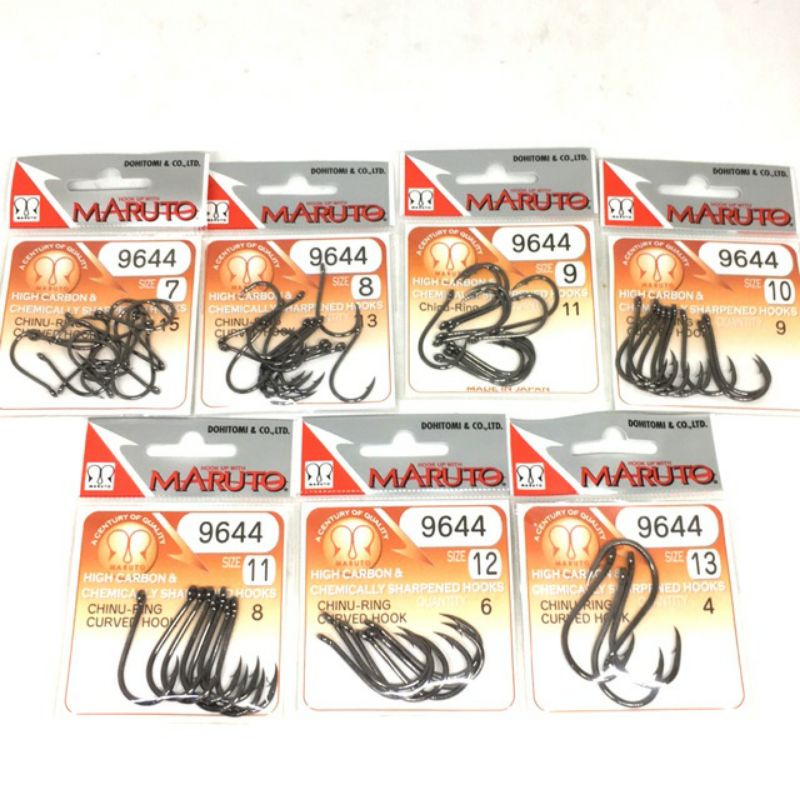 MARUTO 9644 Chinu Ring Curved Hook.Made in Japan | Shopee Malaysia