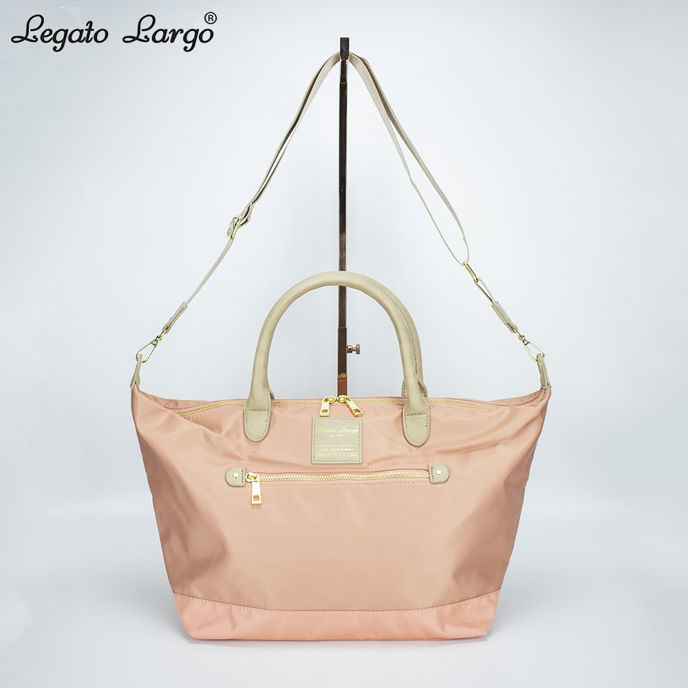 Legato Largo Nylon Hand/Shoulder Bag Pink Color | Shopee Malaysia