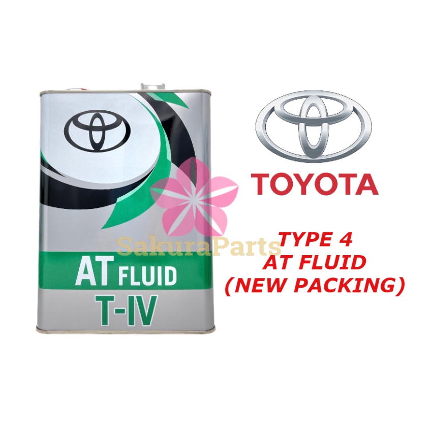 (NEW PACKING) Toyota ATF Type 4 / T-IV Transmission Fluids 4L (Original ...