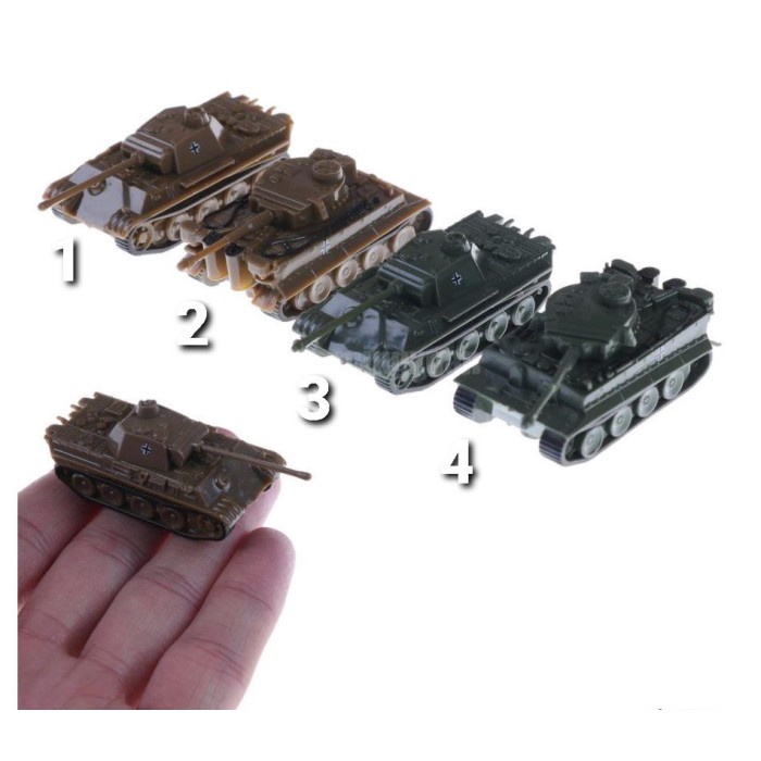 Miniature Tank 4D Mini Model 1/144 Tiger Panther Diorama Gundam WW2 ...