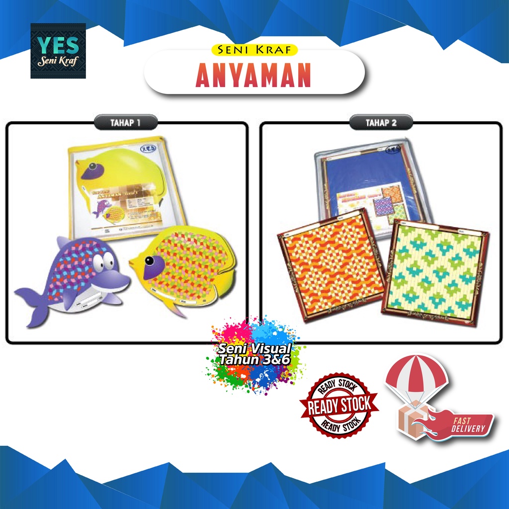 [READY STOCK] Seni Kraf Anyaman Tahap 1 & Tahap 2 | Shopee Malaysia