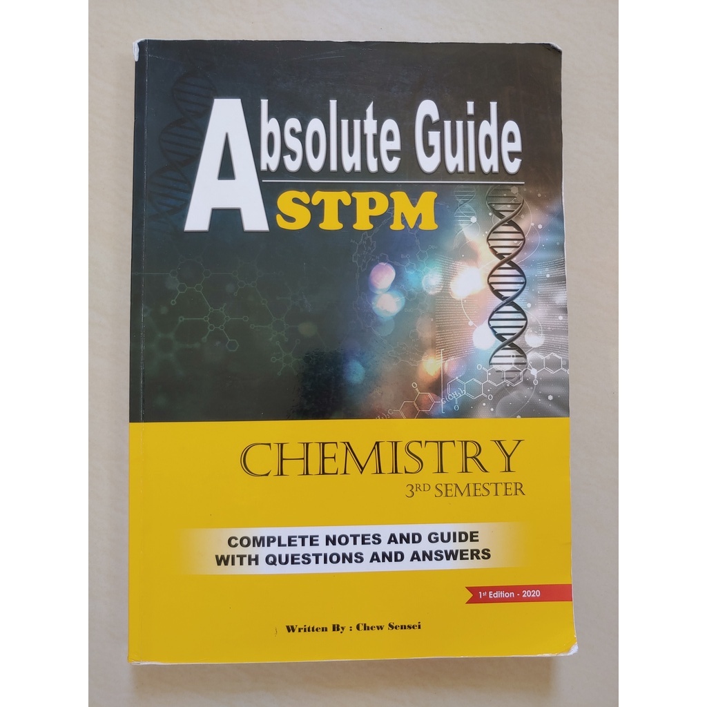 STPM CHEMISTRY SEMESTER 3 ABSOLUTE GUIDE by Chew Sensei | Shopee Malaysia