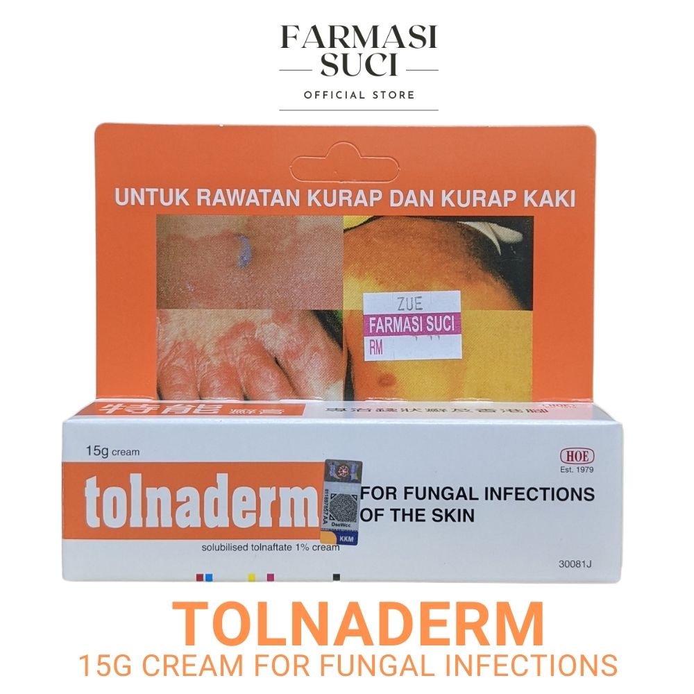 Tolnaderm Cream 15g - For Fungal Infections of The Skin [Untuk Rawatan ...