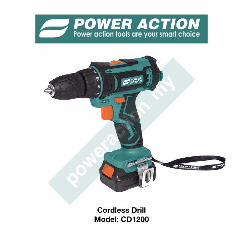 Power Action Cordless Drill (CD1200) | Shopee Malaysia