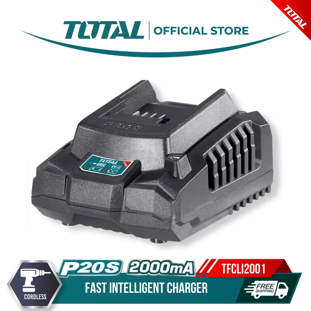 Total Fast Intelligent Charger (20V) TFCLI2001 | Shopee Malaysia