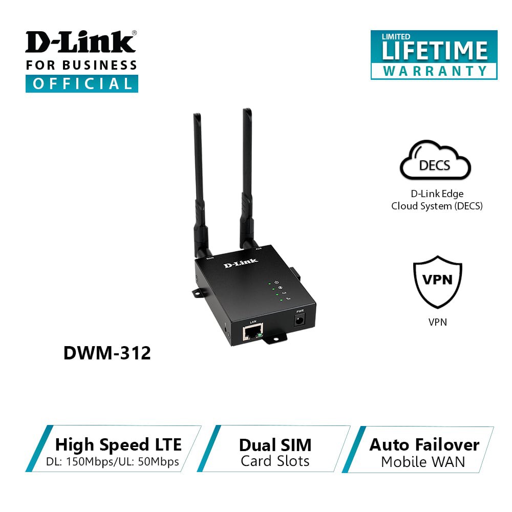 D-Link 4G LTE M2M VPN Router DWM-312 | Shopee Malaysia