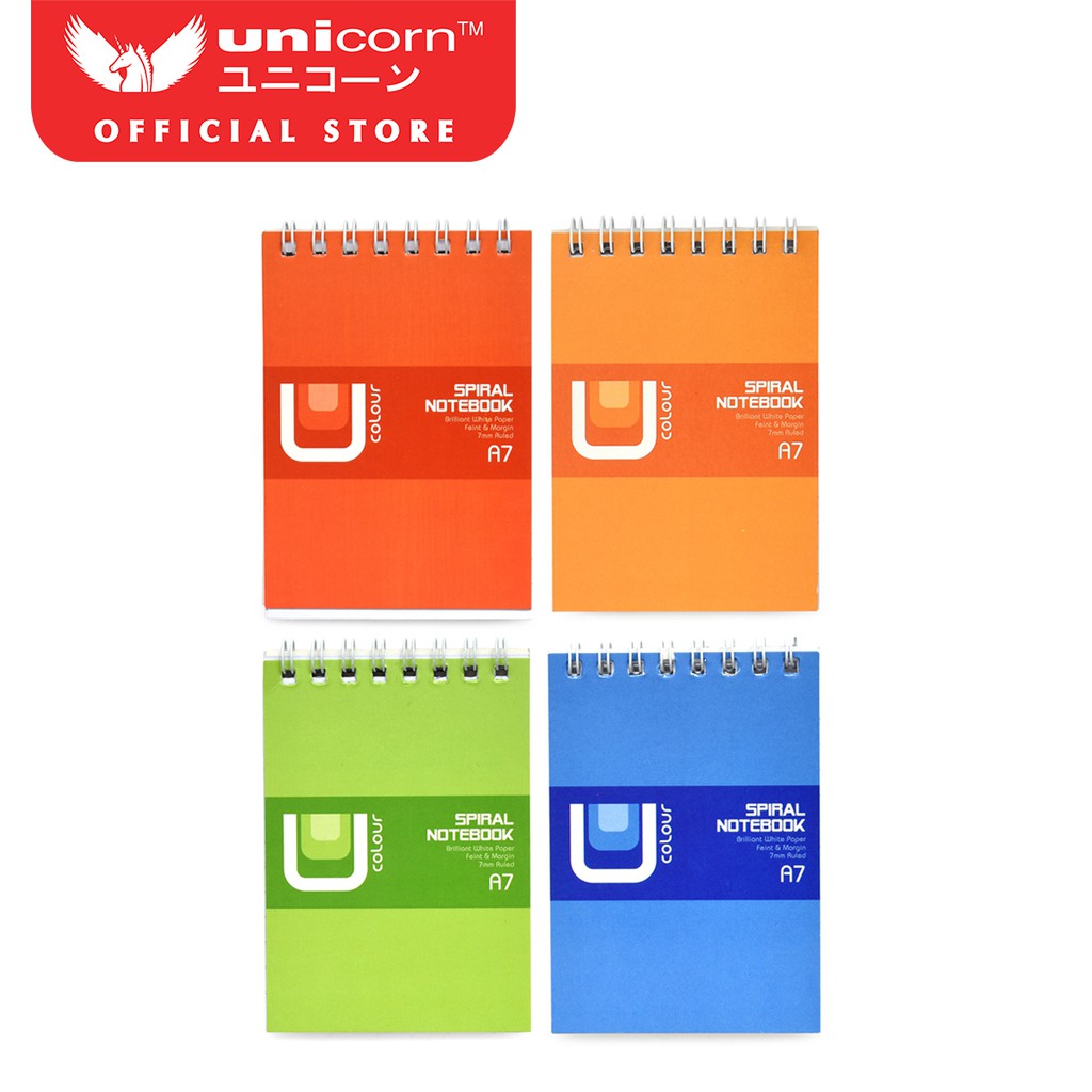 Unicorn A7 Colour Spiral Notebook USB-201 | Shopee Malaysia