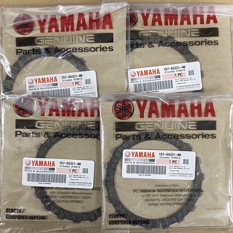 [1PCS] 1S7-E6321-00 CLUTCH PLATE LC135-4S (100% ORIGINAL HONG LEONG ...