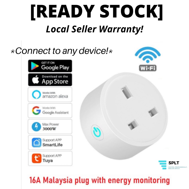 Smart life/Tuya Smart WIFI Plug Socket Power Switch With Energy ...