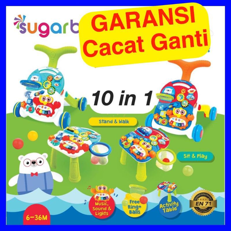 Sugarbaby 10IN1 Premium Activity Walker Mini Walker Baby Walker Mini ...