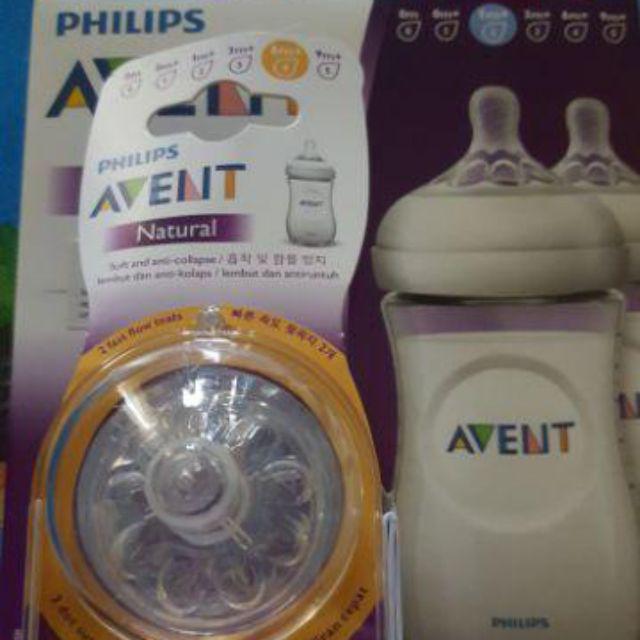 Philips Avent Teat Puting Botol Loose 1pc And 2pcs In Pack Shopee