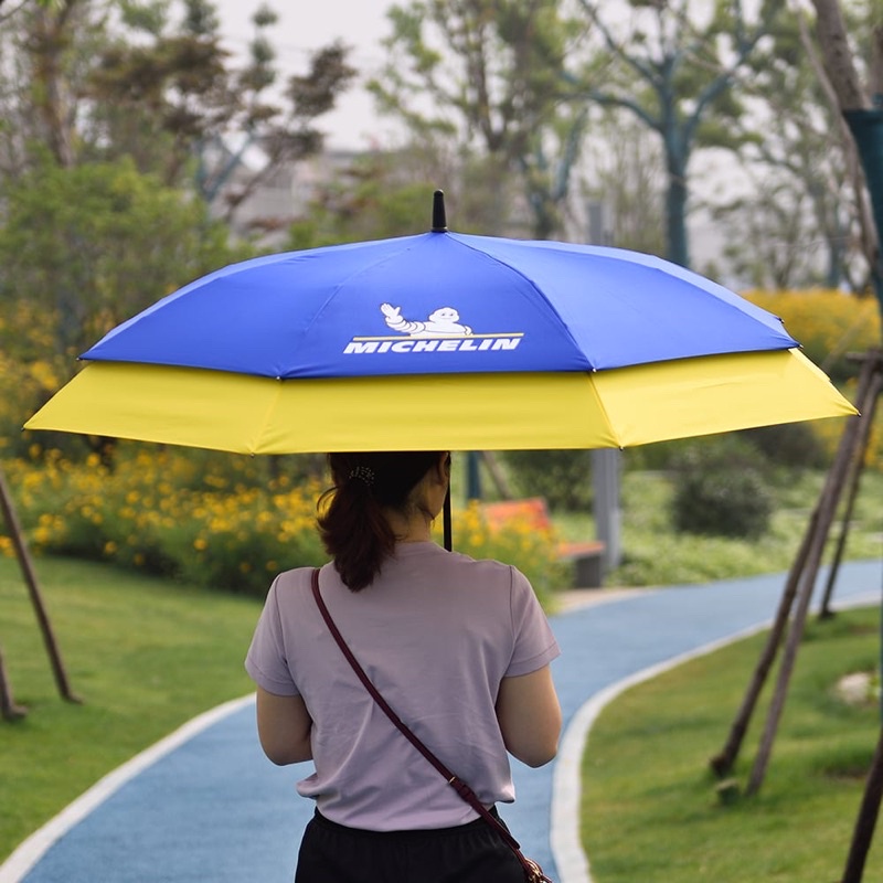 ORIGINAL MICHELIN MOTORSPORTS EXTENDABLE GOLF UMBRELLA PAYUNG BIBENDUM ...