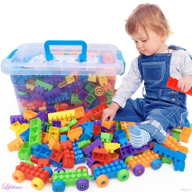 100/260/416 PCS Kids Early Educational Building Blocks New DIY Toys ...