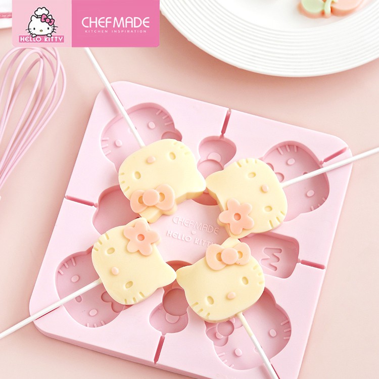 (ChefMade BW) HELLO KITTY SILICONE LOLLIPOP MOLD KT7082 | Shopee Malaysia