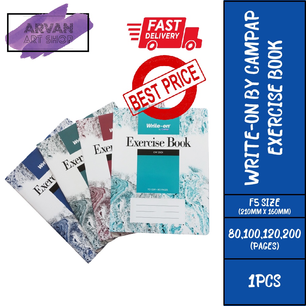Campap Write On Series F5 Exercise Book - Note Book (80~200pages ...