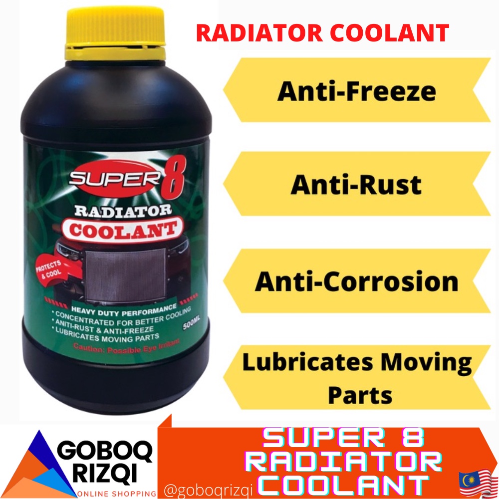 Car Care Super 8 Radiator Coolant 500ml Protects & Cool Heavy Duty ...