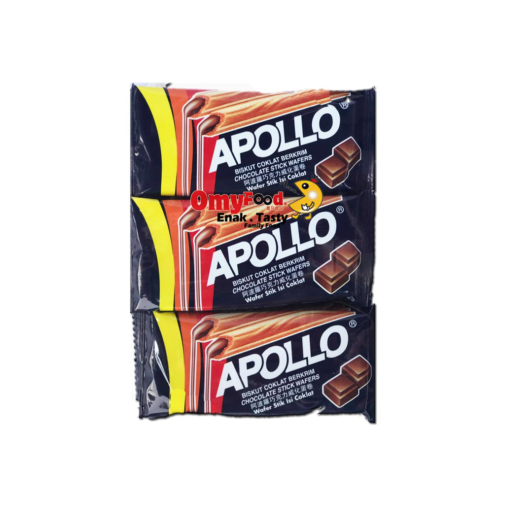 11g x 12pcs Apollo Chocolate Wafer Cream 1012 / Stick Wafer [Chocolate ...