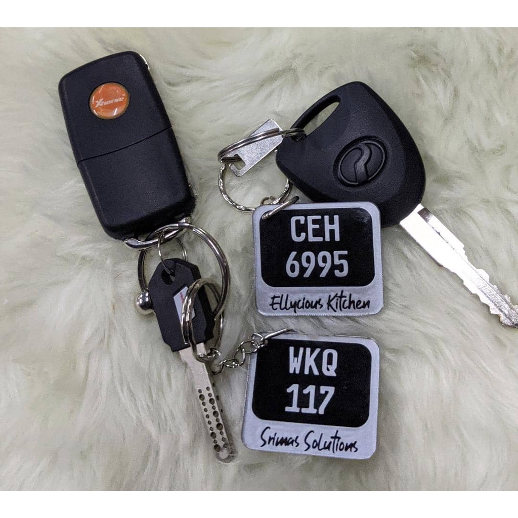 keychain kunci kereta/keychain kunci motor/keychain custom made ...