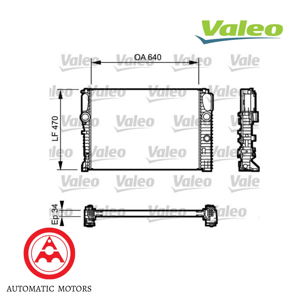 Mercedes Benz Valeo Radiator W211 E200K/270CDI 2115000202 2115003102 ...