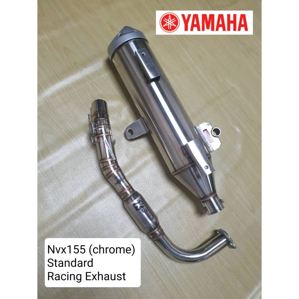 Nmax/Nvx155 chrome Standard racing exhaust Stock at KL | Shopee Malaysia
