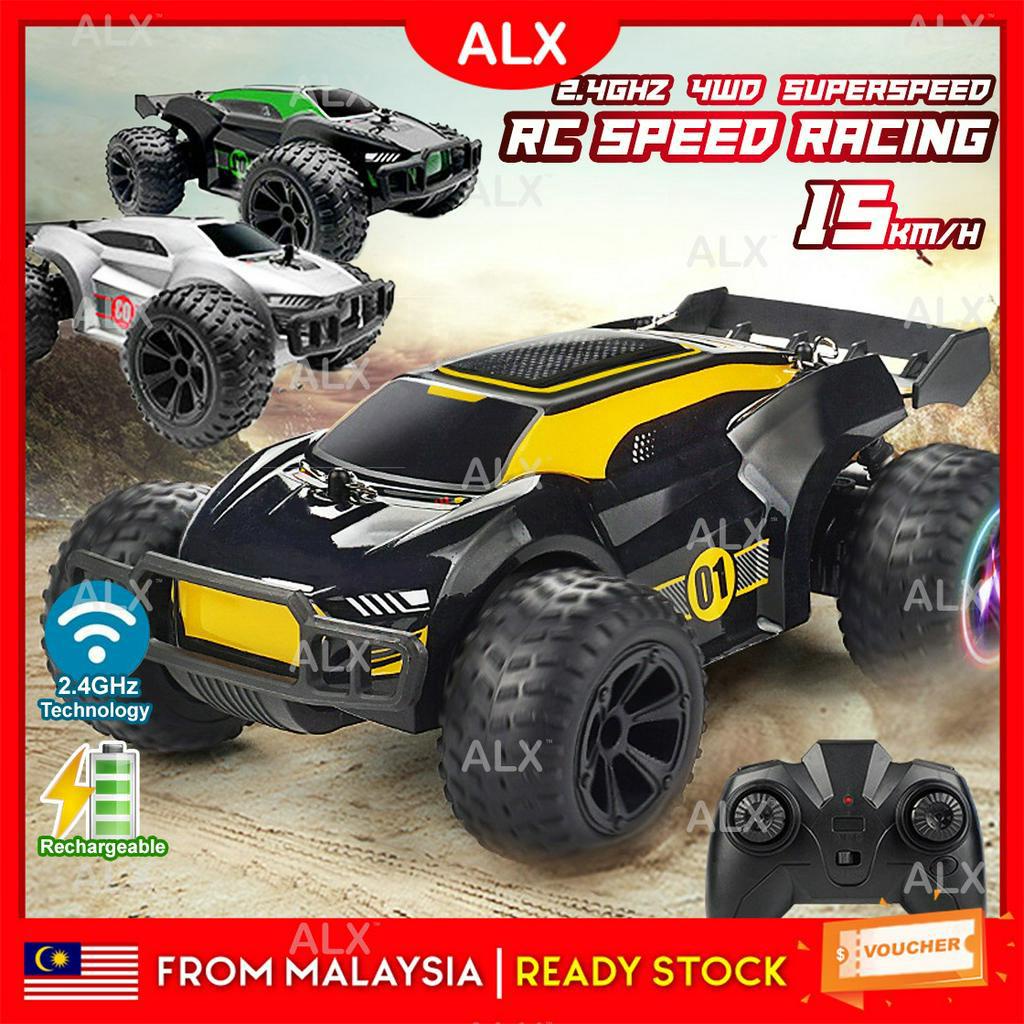 ALX CLEAR STOCK Speed Racing 15km/h RC Car Remote Control 2WD Sport Off ...