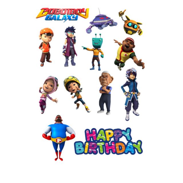 BOBOIBOY B TOPPER CAKE DECO | Shopee Malaysia