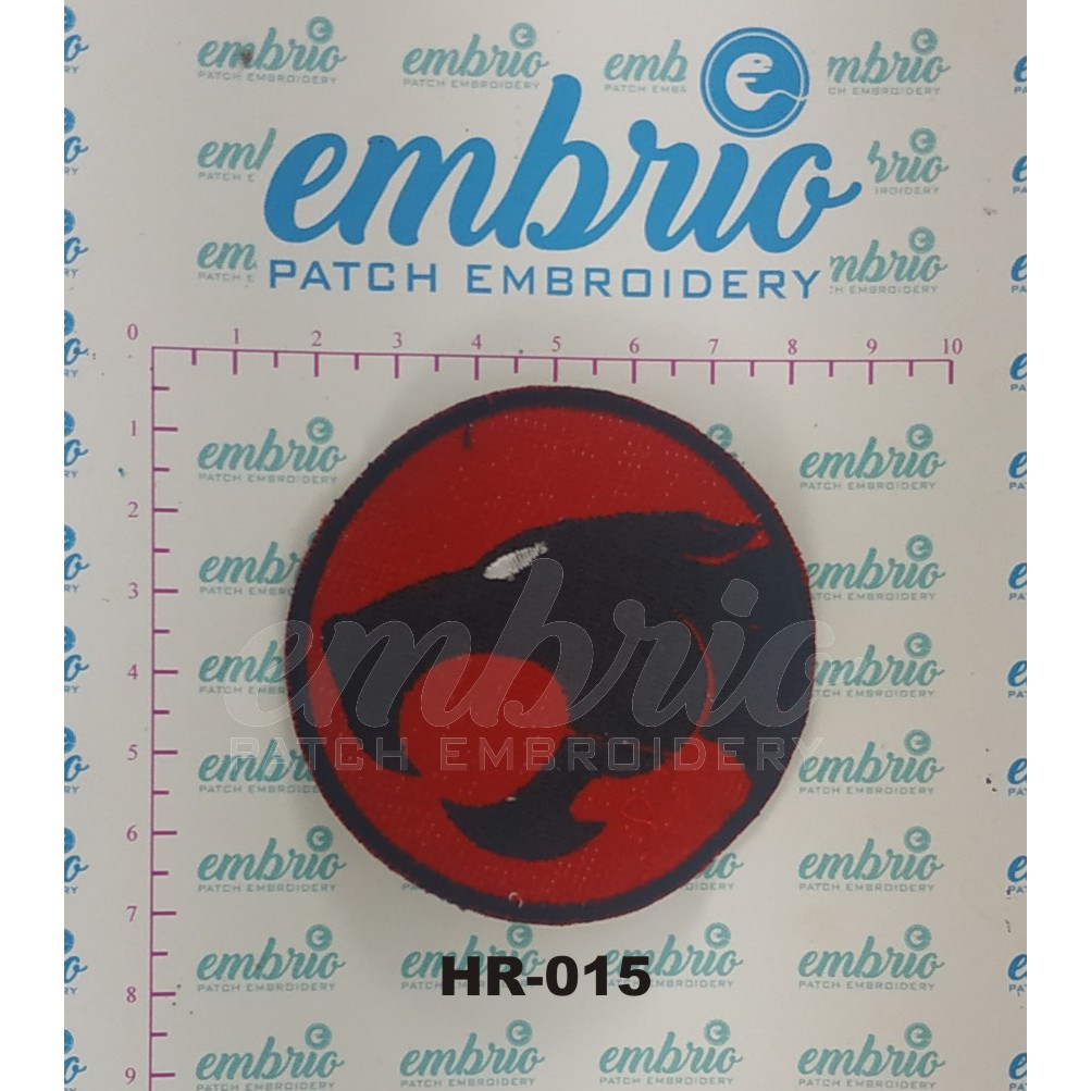 Hr-015 LOGO EMBROIDERED PATCH CLASSIC BLACK PANTHER WAKANDA TCHALA ...