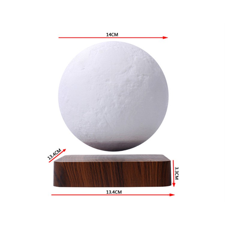 High quality 3D printed LED touch floating Moon night Light - Magnetic ...