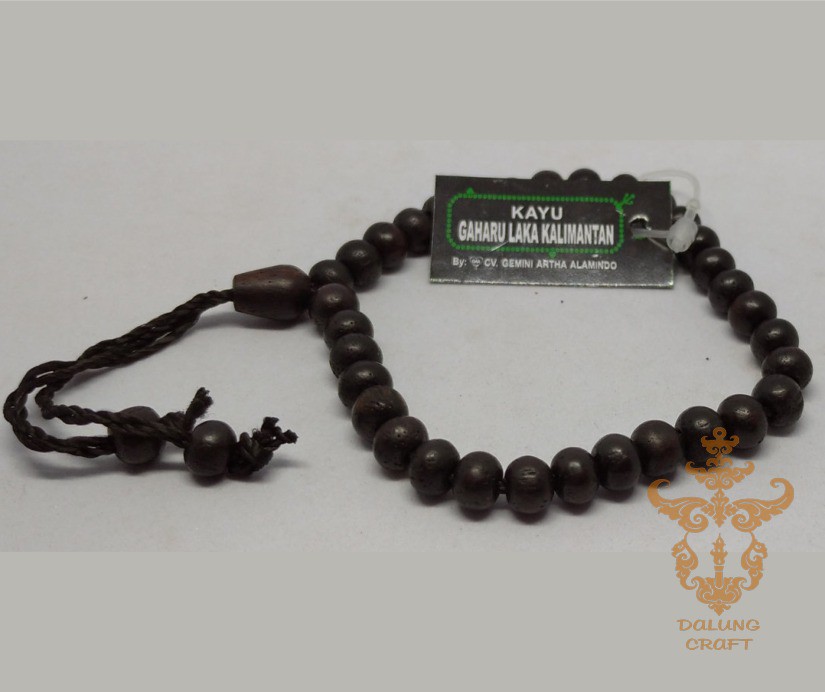 KAYU Tasbih Bracelet Agarwood Laka Kalimantan 33 7mm | Shopee Malaysia
