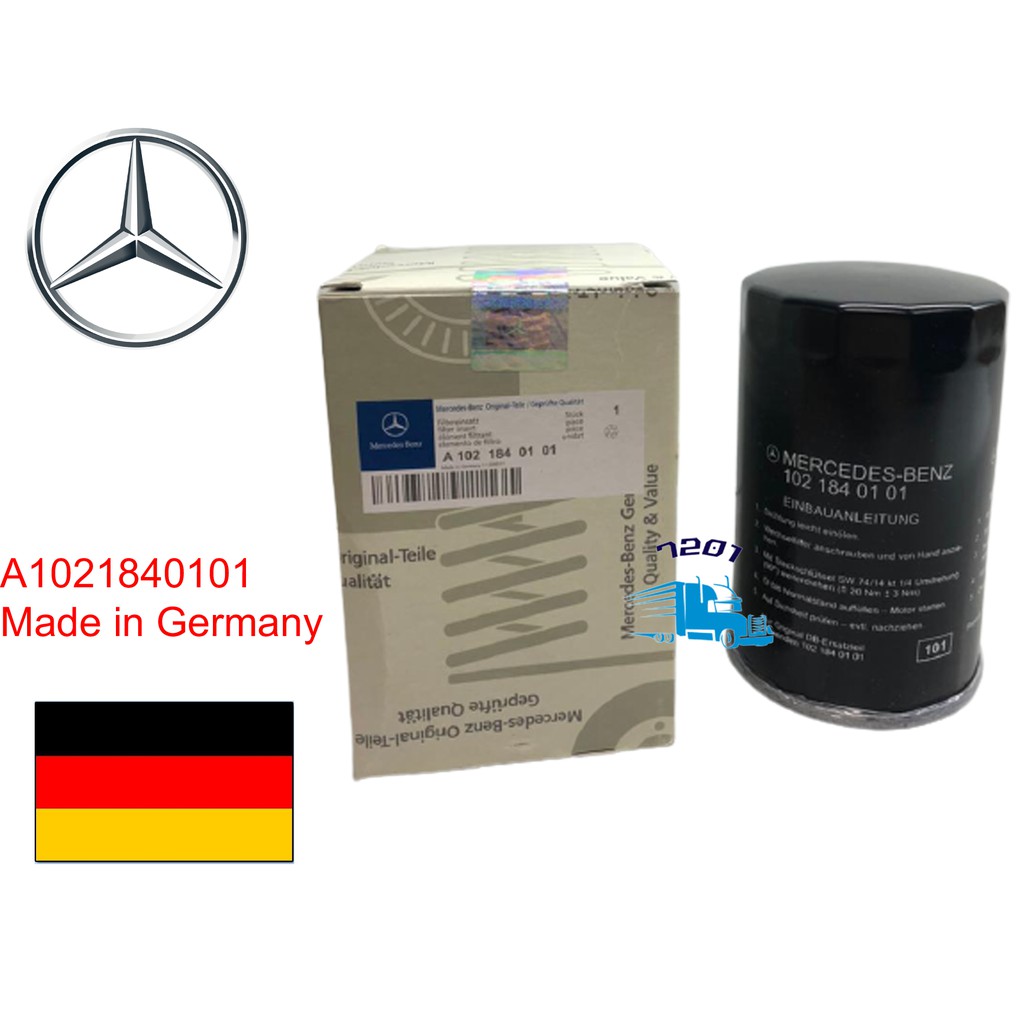 ORIGINAL MERCEDES-BENZ A1021840101 OIL FILTER W124 W201 190E | Shopee ...