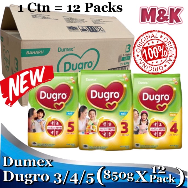 Dumex Dugro 3/4/5 850g X 12 Packs Exp:04/2025 | Shopee Malaysia