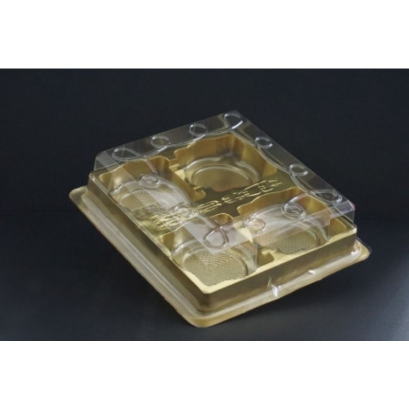 CN 407 (PVC 4's Mooncake Case with Cover) (125GM-180GM) 10pcs | Shopee ...