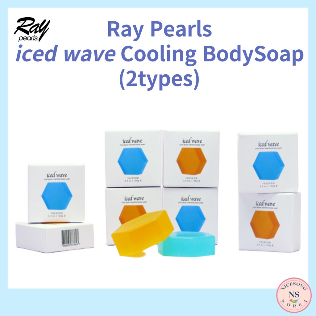 [Ray Pearls]Ray Soap iced wave Cooling Body Soap 100g(2types) | Shopee ...