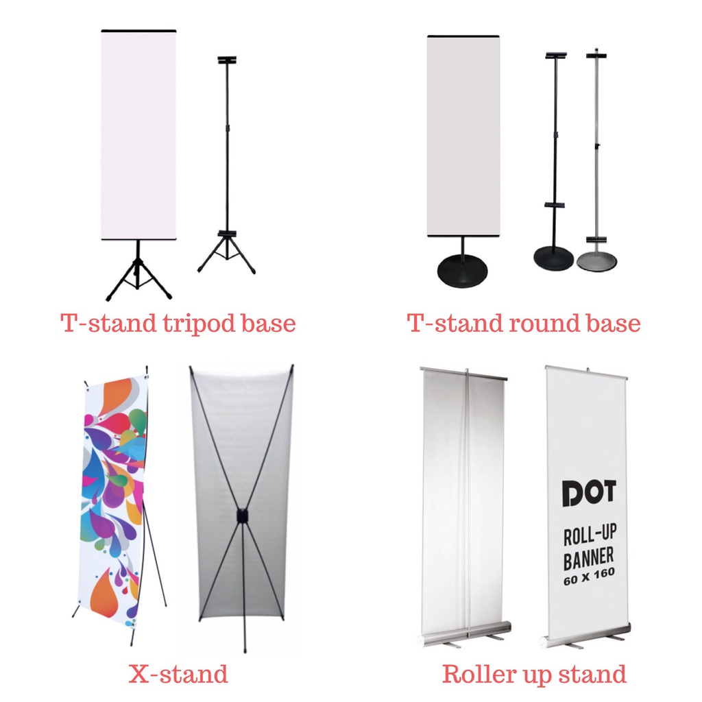 Stand ( T-stand tripod base , T-stand round base , X-stand , Roller up ...