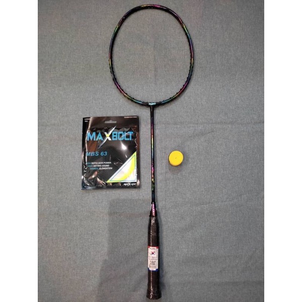 MAXBOLT ORIGINAL RACKET (FREE STRING INSTALLATION+ SINGLE COVER ...