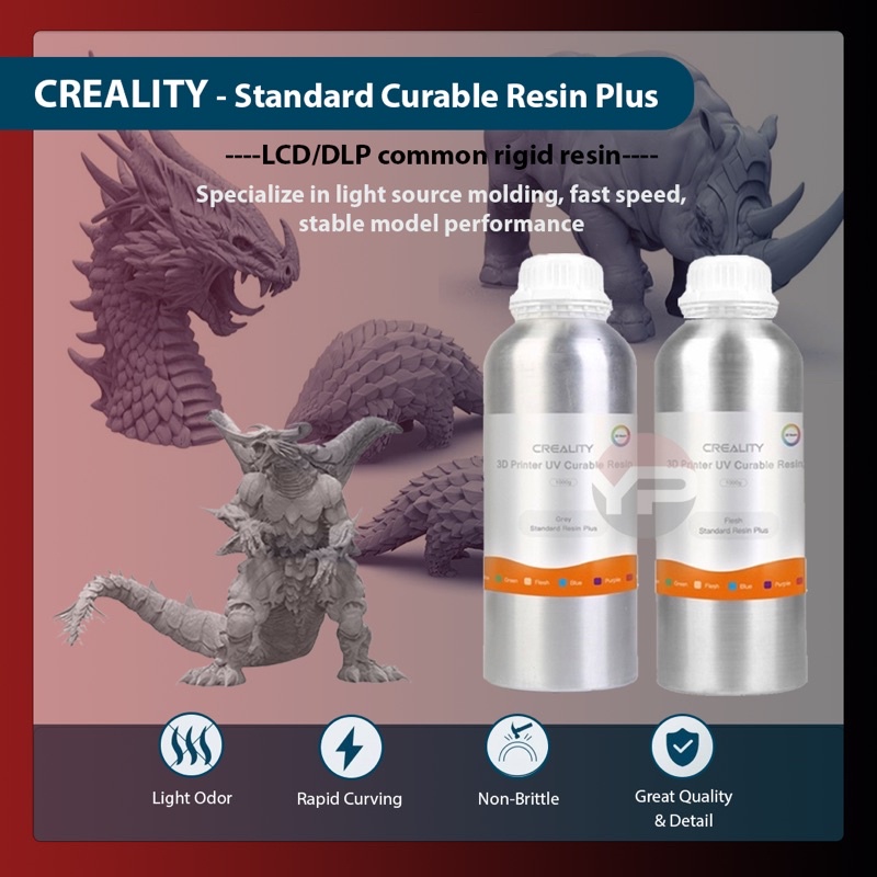 [1000ml Crality Standard Curable Resin Plus] - 3D Resin Printing ...