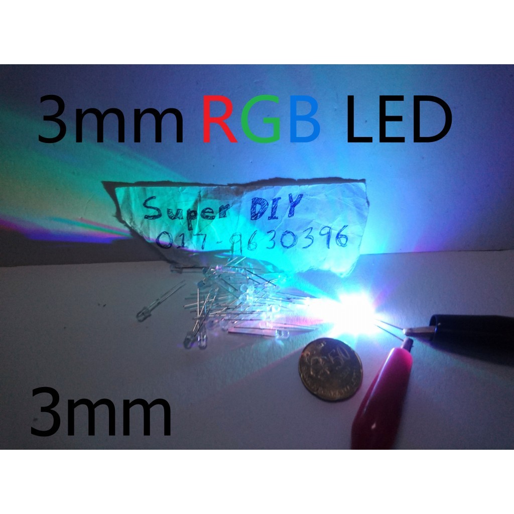 LED 3mm RGB LED Bulb Light Emitting Diode Lamp brights | Shopee Malaysia