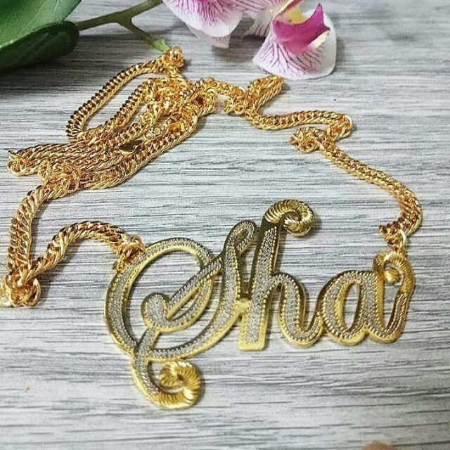 RANTAI UKIR NAMA EMAS INDON | Shopee Malaysia