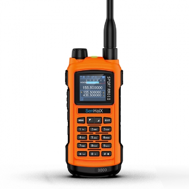 SENHAIX GP8800 Ham Radio Transceiver waterproof Bluetooth Program LED ...