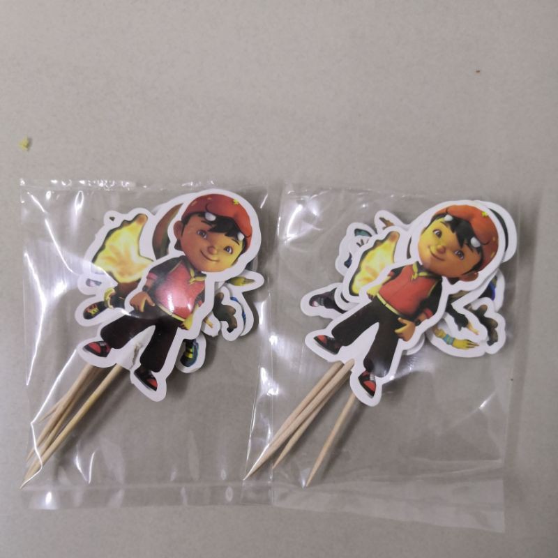 boboboi boyboyboy boboi boboiboy cupcake topper (12pcs) | Shopee Malaysia