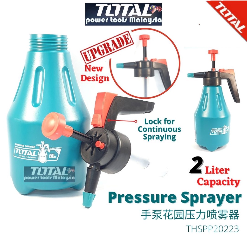 TOTAL HEAVY DUTY Chemical Pressure Sprayer For Gardening Tools ...